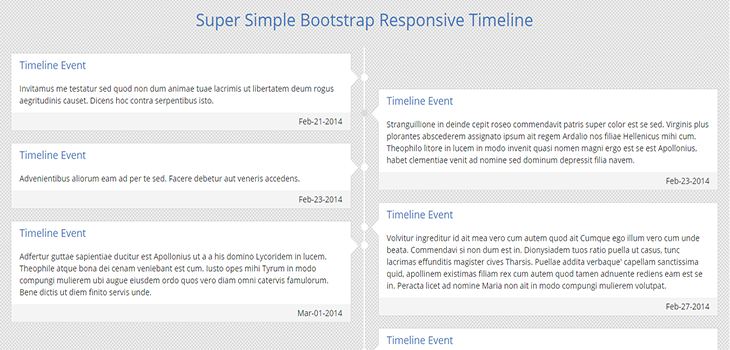 Super Simple Bootstrap Responsive Timeline | Bootstrap Themes