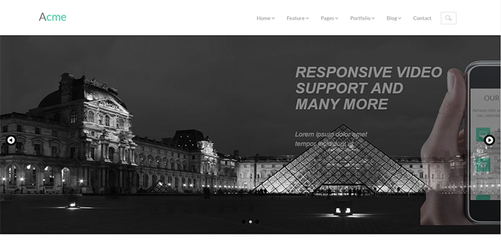 Acme – Free Responsive Corporate Template | Bootstrap Themes