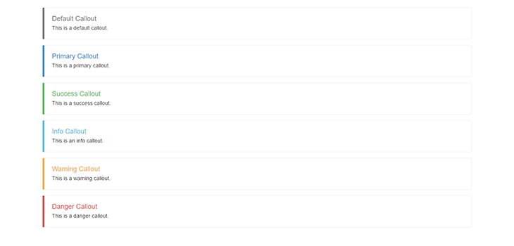 Twitter Bootstrap 3.2.0 Callouts | Bootstrap Themes