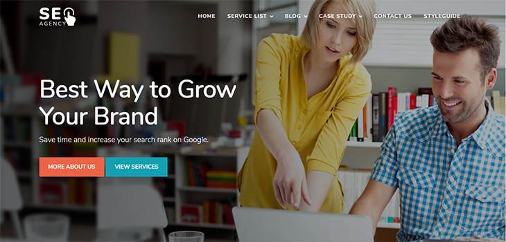 SEO Agency Marketing Responsive Website Template | Bootstrap Themes