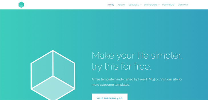 Cube Free HTML5 Bootstrap Website Template | Bootstrap Themes