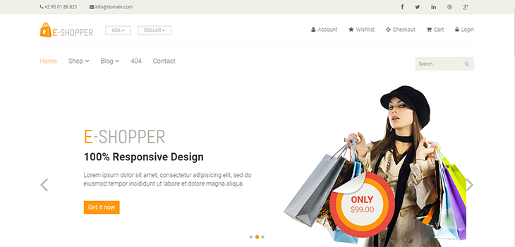 EShopper – Best Free E-commerce Bootstrap HTML Template | Bootstrap Themes