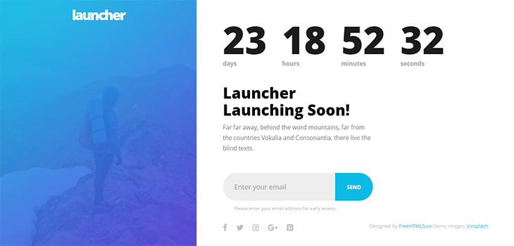 Launcher HTML5 Bootstrap Template | Bootstrap Themes