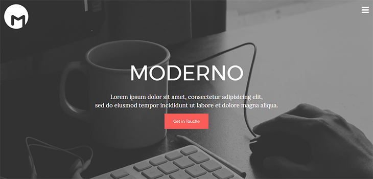 Moderno – Bootstrap Free HTML5 Responsive Template | Bootstrap Themes