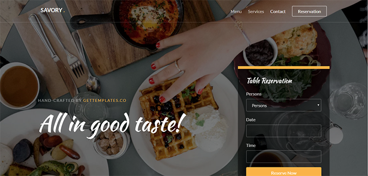 Savory Restaurant HTML Template | Bootstrap Themes